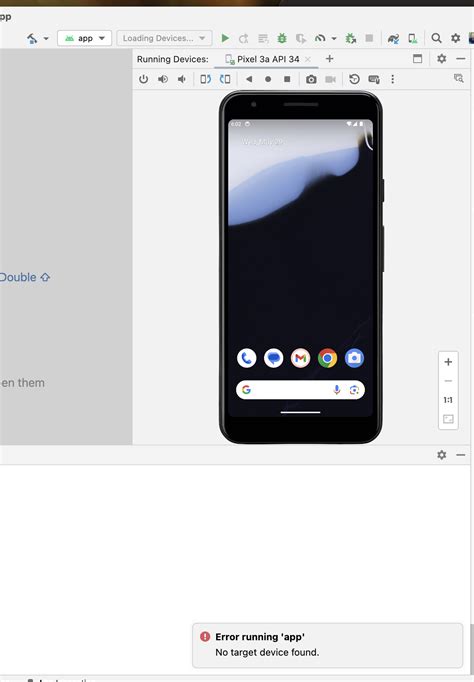 Android Studio Jellyfish Emulator Is Showing But Not Working Stack