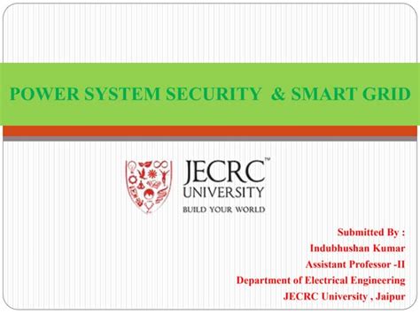 Power System Security And Smart Grid Pptx