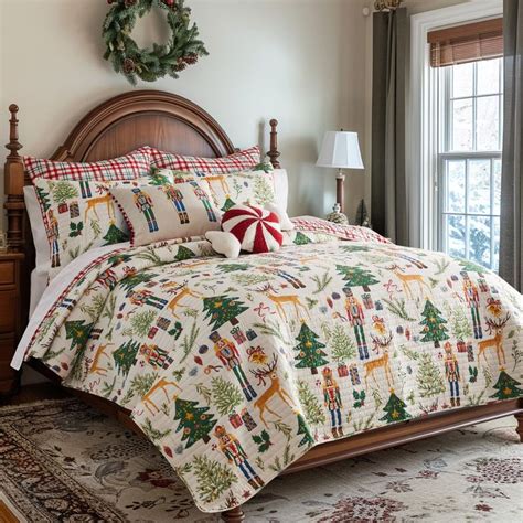 Nutcracker Quilt Set Dorm Bedding Decor Bed Decor Quilt Sets Bedding