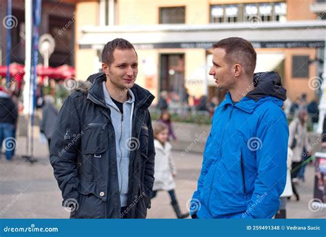 Handsome Twin Men Or Bodybuilders Royalty Free Stock Photography CartoonDealer Com