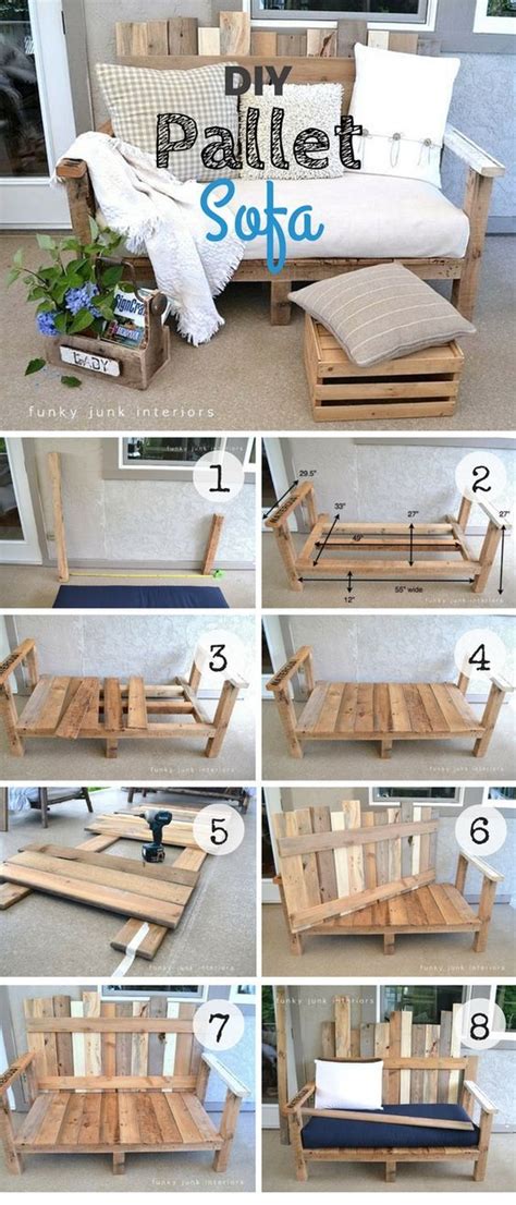 An Easy Tutorial For An Easy To Build DIY Sofa From Pallet Wood