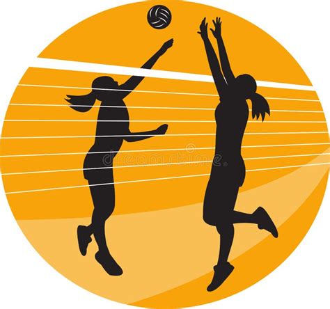Girl Spiking A Volleyball Clipart Girls