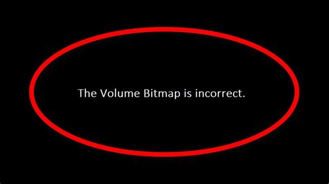How To Fix Volume Bitmap Is Incorrect Chkdsk Error Windows 1087