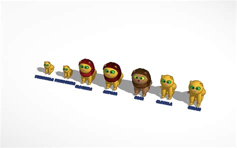 3d Design Lion King Characters Lionking Tinkercad