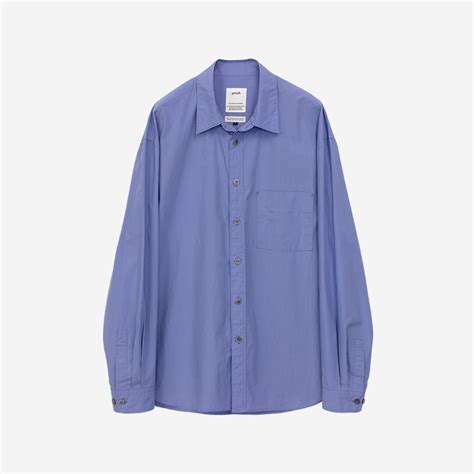 고낙 워시드 글리치 셔츠 콘블루 Gonak Kream