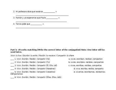 Present Subjunctive Regular Verbs Quick Review Practice By Kunal Patel