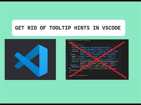 VSCode Tooltip Hints How To Turn Them Off Quickly YouTube