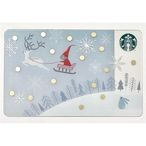 全新 日本帶回 Starbucks 星巴克 2018 耶誕限定 霧面 雪花 麋鹿 耶誕老人 聖誕老公公 隨行卡 儲值卡 蝦皮購物