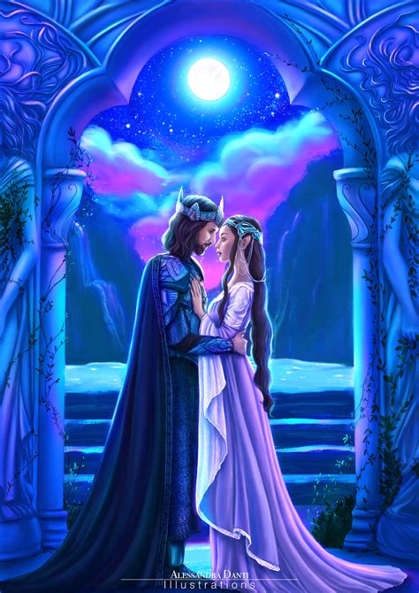Personal Work Arwen X Aragorn Fan Art Behance