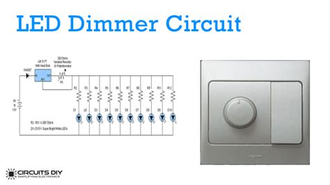 Led Sequencer Chaser Using Ne555 And Cd4017 Led Dimmer Simple Electronic Circuits Circuit