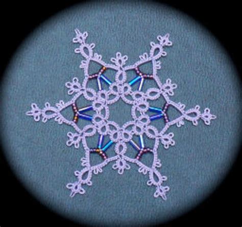 Criss Cross Snowflake Tatting Pattern Etsy