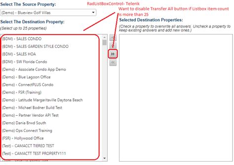 How To Disable Radlistbox Telerik Control Transferall