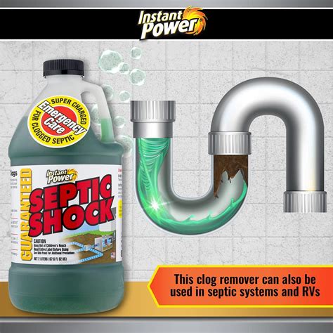 Instant Power Septic Shock Septic Tank Treatment And Drain Cleaner 67