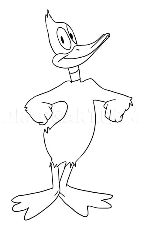 How To Draw Daffy Duck Drawing Step By Step By Dawn Dragoart