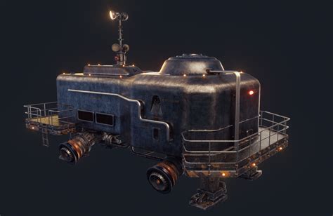 Artstation Lethal Company Scavenger Spaceship Game Assets