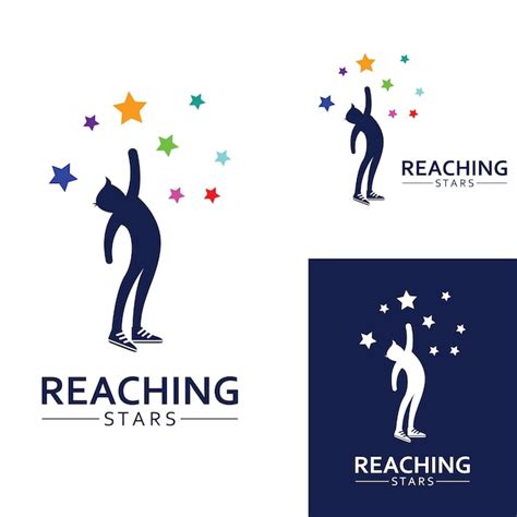 Premium Vector A Logo To Reach The Stars Or A Logo To Reach A Dream