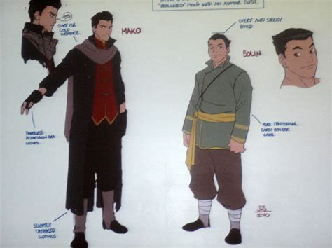 Mako And Bolin Concept Art From San Diego Comic Go The Distance