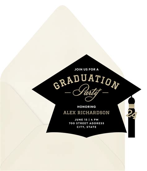 Iconic Grad Cap Invitations