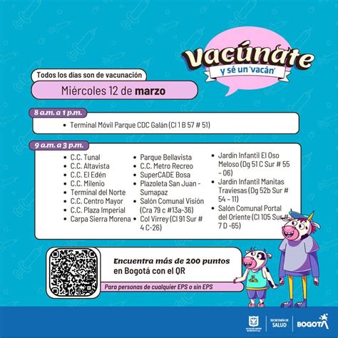 Estos son los puntos de vacunación gratuita Bogotá para VPH sarampión