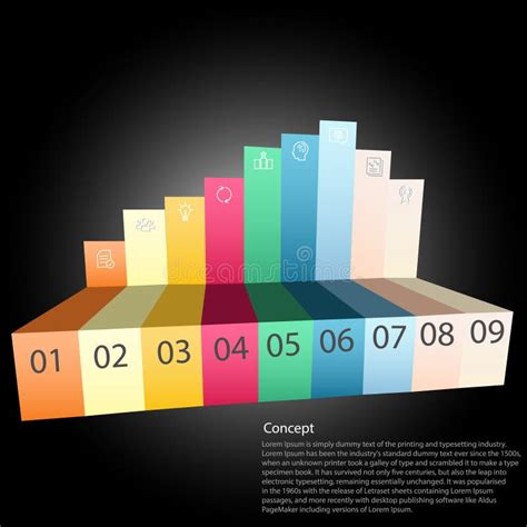 Infographic Step Vector Template Process Concept Step For Strategy Or Education Learning System