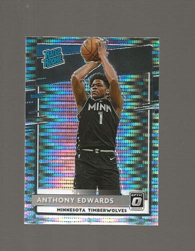 Anthony Edwards 2020 Donruss Optic 151 Rated Rookie Fast Break Holo Ebay
