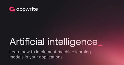 Artificial Intelligence Overview Appwrite