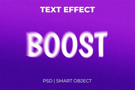 Premium Psd Boost Text Effect Psd Editable Template