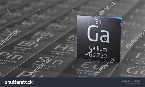 Gallium Element Periodic Table Metal Mining Stock Illustration 2243827021 Shutterstock