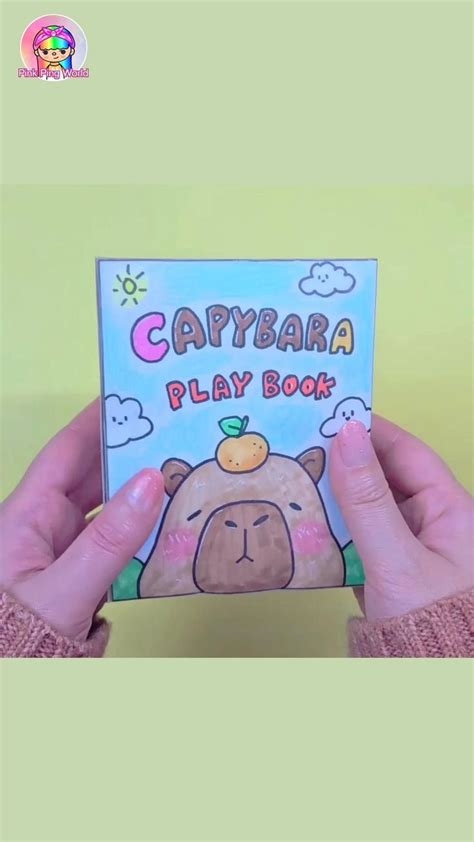 Capybara Squishy Book Diy Gamebook Paperdiy Quietbookcoloring Pages
