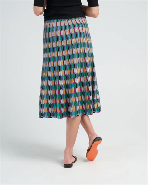 Molli Zellige Stitch Multicolor Skirt Multi Black Scarpa