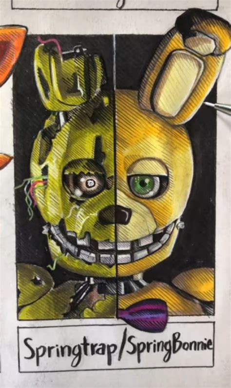 Springtrapspringbonnie Dibujos Garabateados Como Dibujar A Freddy