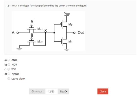 Solved What Is The Logic Function Performed By The Chegg