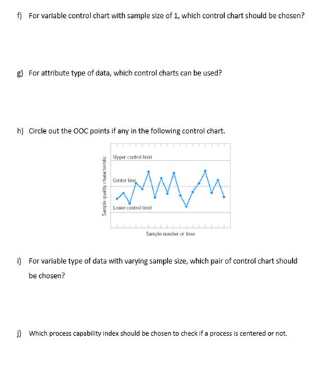 Solved G For Attribute Type Of Data Which Control Charts Chegg Com