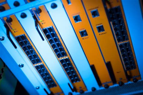 Premium Photo Core Switch Technology In Network Room Place