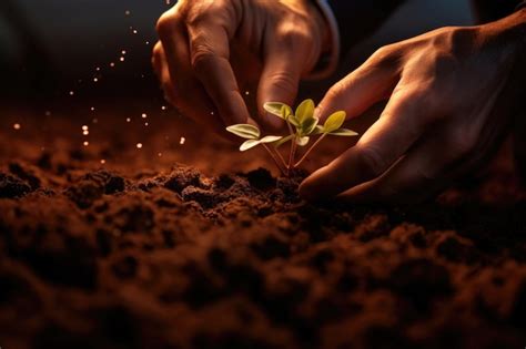 Premium Ai Image Checking Soil Quality For Smart Farming And Future Agriculture Premium Ai Image Checking Soil Quality For Smart Farming And Future Agriculture