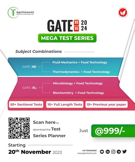 Agrivision4u On Linkedin Preparation Success Gate2024 Gateexam Testseries Mocktests Iisc