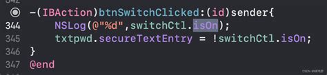 Objective C使用UISwitch控制UITextField显示明文或密文 uiswitch objective c CSDN博客