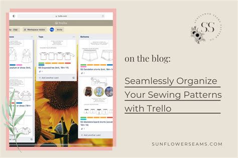 Organizing Your Sewing Patterns Sunflower Seams