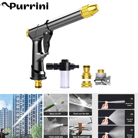 무선 고압 세차 와셔 건 정원 급수 호스 노즐 스프링클러 폼 스레드 퀵 커넥터 300w 60bar Aliexpress