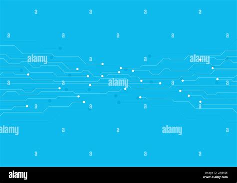 Blue Technical Circuit Board Lines Chip Futuristic Background Vector Design Stock Vector Image