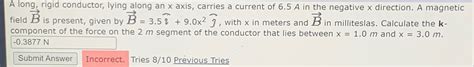Solved A Long Rigid Conductor Lying Along An X ﻿axis