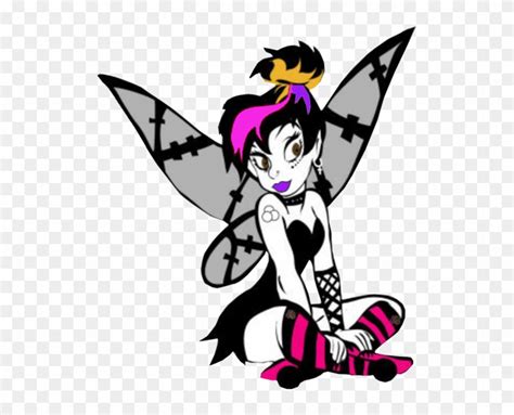 Punk Tinkerbell Emo Tinkerbell Full Size Png Clipart Images Download