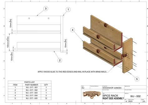 Wood Spice Rack Plans Diyspice Rack Free Woodworking Plan The