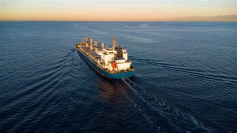 Cargo Vessel Bulk Carrier Under Way Passing Near Greece Ph By Capt