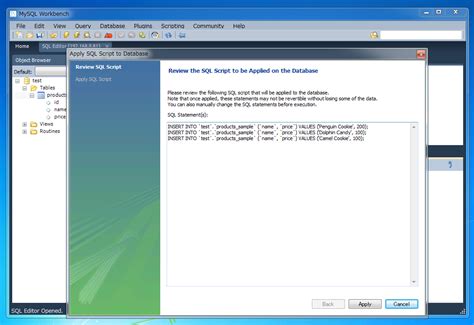 Mysql Workbenchを使ってテーブルを編集する Mysql Ipentec