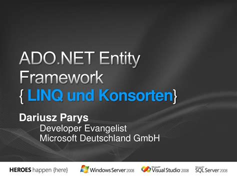 Ppt Adonet Entity Framework Linq Und Konsorten Powerpoint