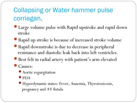 Types Of Arterial Pulses PPT