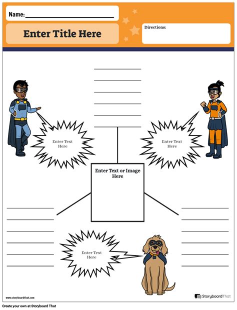 Spider Map Color Portrait Storyboard Av No Examples