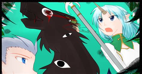 Pixivファンタジアls 【pfls】『大丈夫』【谷間の国の戦い】 ツモのマンガ 漫画 エルダーグラン 谷間の国の戦い【緑