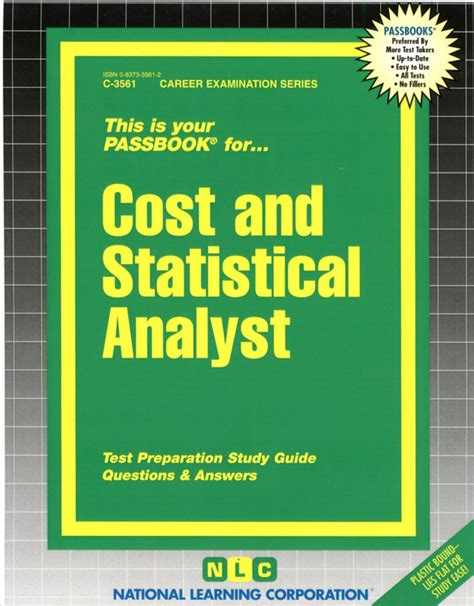 Cost And Statistical Analystpassbooks By National Learning Corporation Goodreads